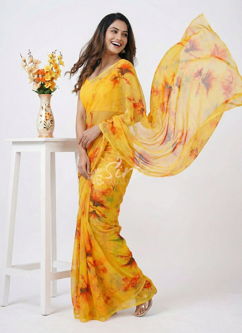 Garden Vareli Sarees Digital Prints Printed Sarees Shopping in India ...